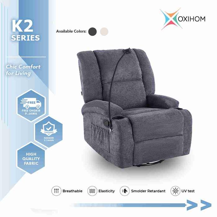 Promo Oxihom K2 Sofa Single Sofa Goyang Rocking Sofa Reclining Putar ...