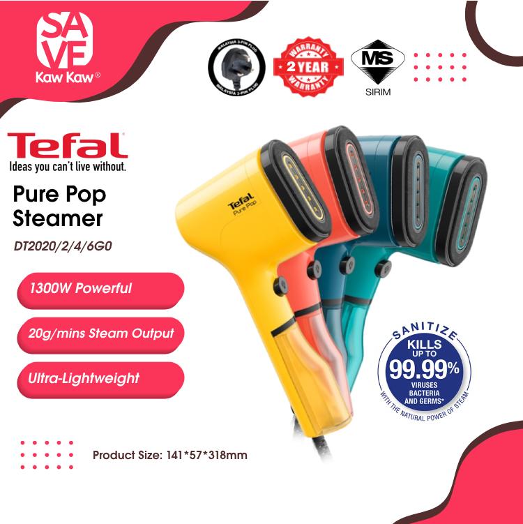 Tefal Pure Pop Garment Steamer Seterika Wap Elektrik 1300W (DT2026 ...