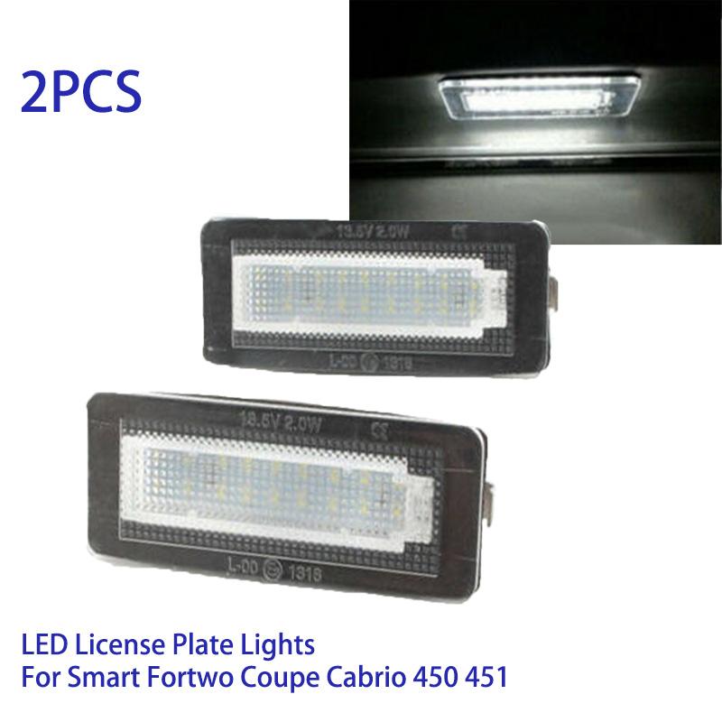 2pcs LED Car License Number Plate Light Lamp 6500k White No Error For ...