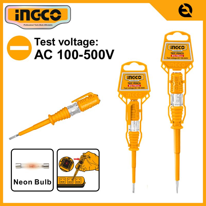 INGCO VOLTAGE TEST PEN | AC 100V - 500V | HSDT1408 HSDT1908 - TikTok ...