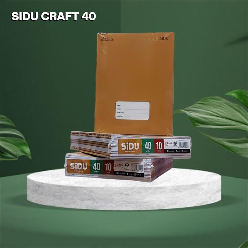 Buku Tulis Sidu 40 Lembar Sampul Coklat (Isi 10 Pcs ) Paper Stationery ...
