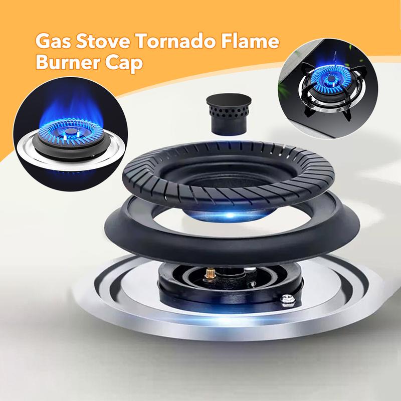 Universal Gas Stove Powerful Tornado Flame Burner Cap Gas Stove ...