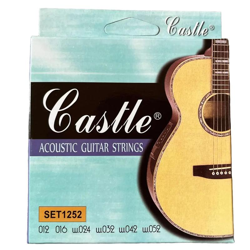 Aksesori muzik untuk tali gitar akustik, 1 set 6 tali, tali gitar ...
