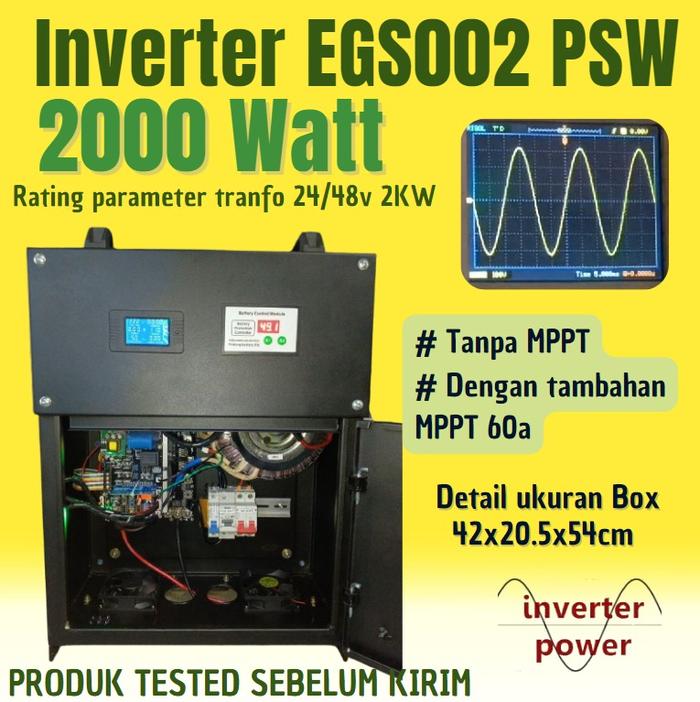 Jual box panel power 2000w inverter psw lengkap LVD, Trafo 2000 watt ...