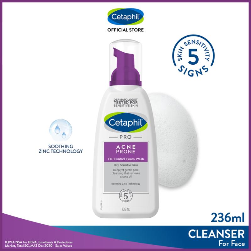 CETAPHIL PRO Acne Prone Oil Control Foam Wash 236ml [For Acne-prone ...