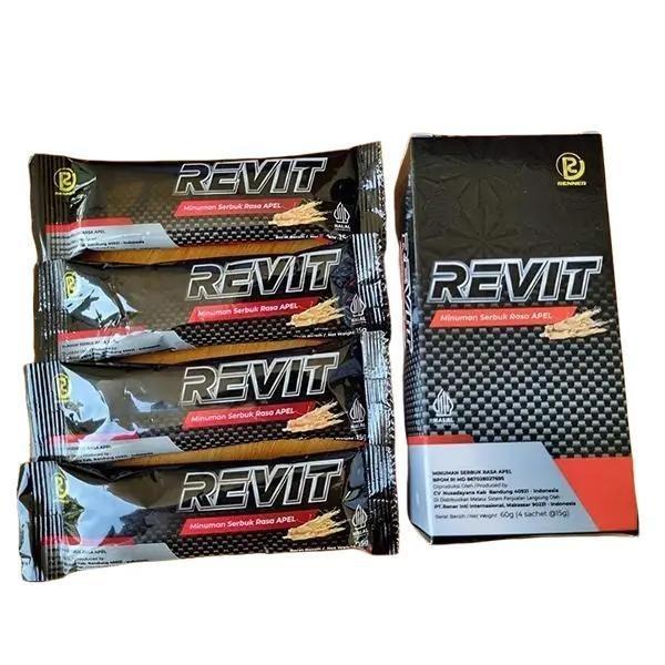 REVIT RENNER MINUMAN SERBUK RASA APEL ORIGINAL 1 BOX ISI 4 SACHET ...