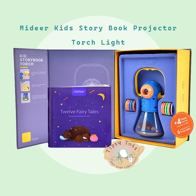 Mideer Kids Story Book Projector Torch Light - Interactive Storytelling ...