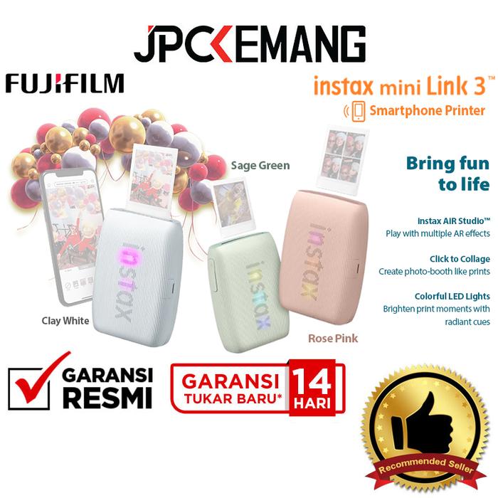 Promo Fujifilm Instax Mini Link 3 Smartphone Printer Fuji Instant ...