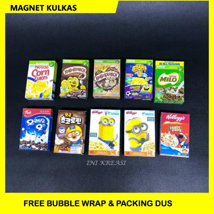 MAGNET MINIATUR TEMPELAN KULKAS CEREAL CORN FLAKES, KOKO KRUNCH, - Shop ...