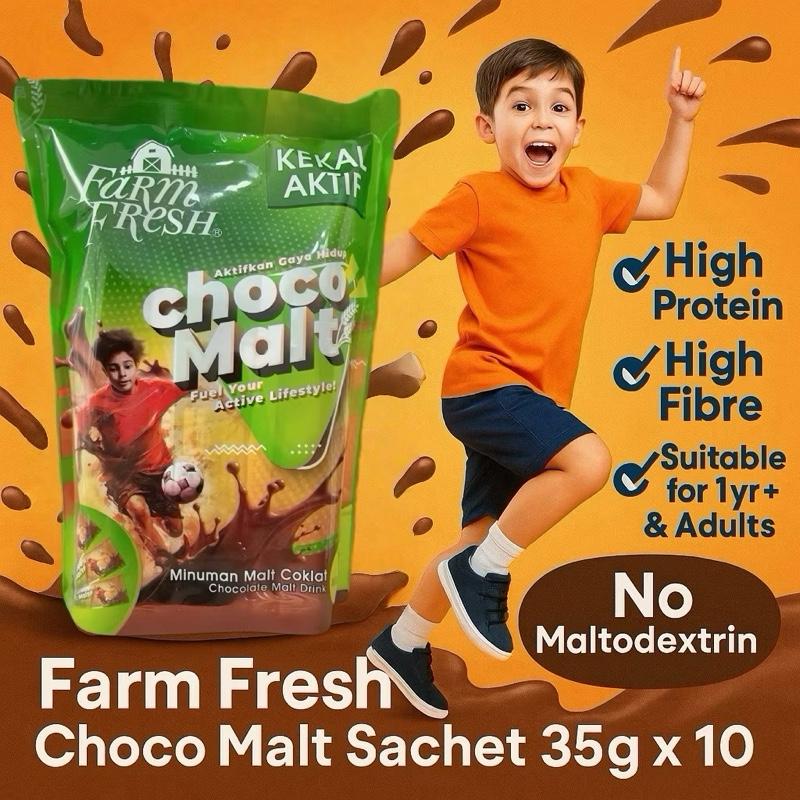 Farm Fresh Choco Malt Sachet 35g x 10Sachets - TikTok Shop Singapore