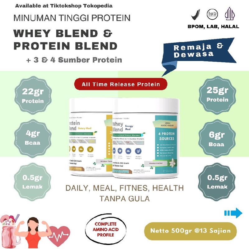 Bubuk Tinggi Protein Infinity 500 Gram - 13 Serving Varian Protein ...
