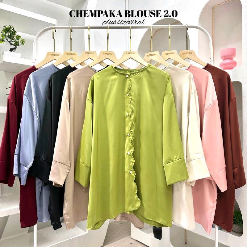 PLUS SIZE MURAH CHEMPAKA BLOUSE SULAM 2.0 FASHION WANITA TRADISIONAL ...