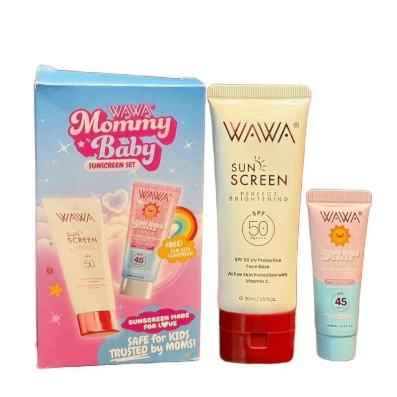 WAWA SET MOMMY BABY SUNSCREEN SPF 50 Wajah - TikTok Shop Malaysia