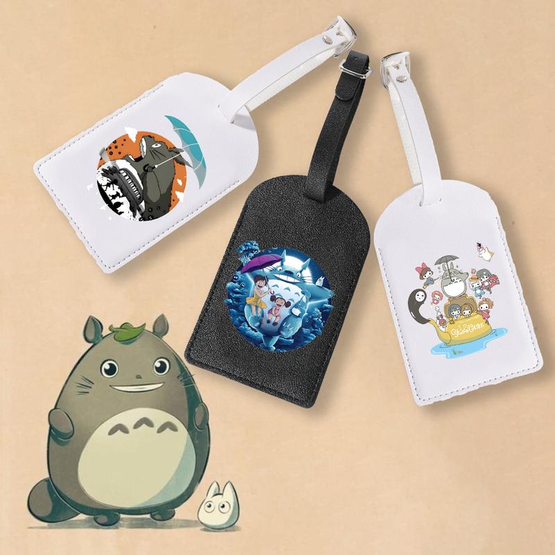 Cartoon Anime Totoro Print Luggage Tags Travel Tags Boarding - TikTok ...