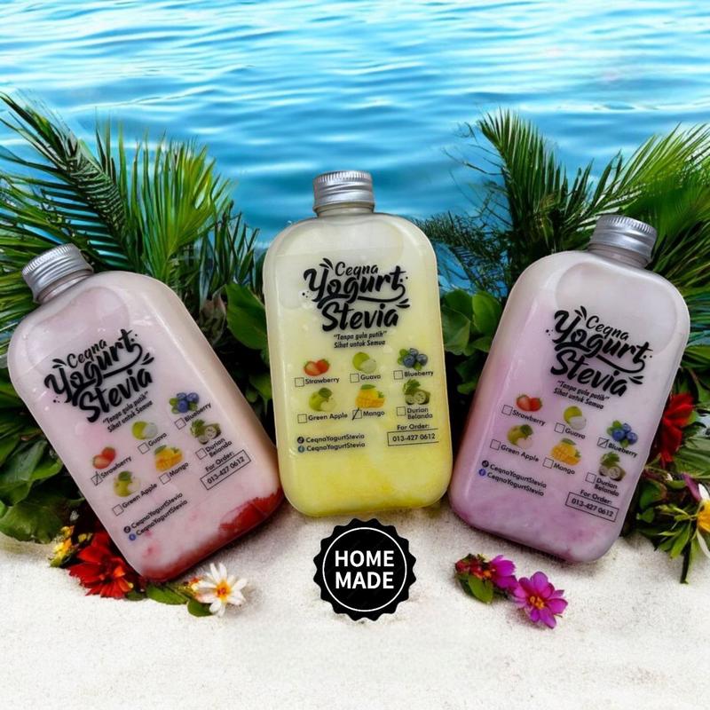[Combo - 3 Botol] Yogurt Stevia (Tanpa Gula Putih) (300ml) - - TikTok ...