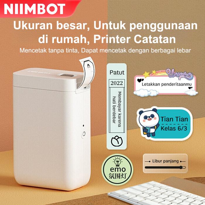 Promo Printer Label Thermal Niimbot D101: Cerdas Tanpa Tinta, Bluetooth ...