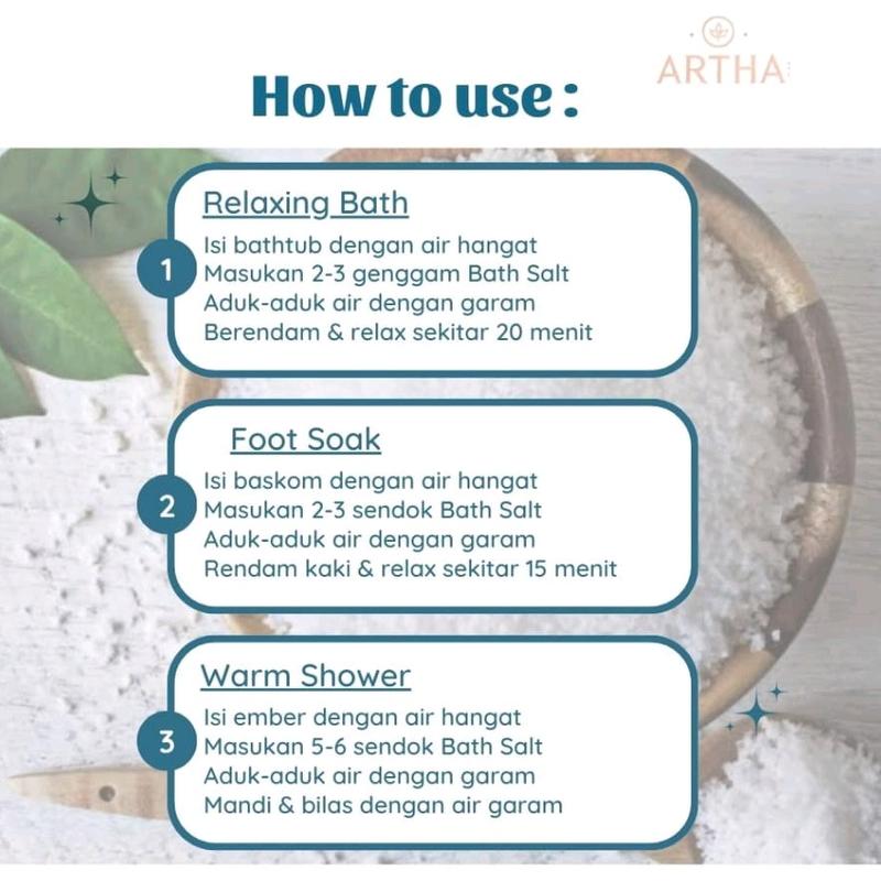 500 gram ~ Bath Salt | Garam Aromatik | Bath Salt Aromaterapi | Garam ...
