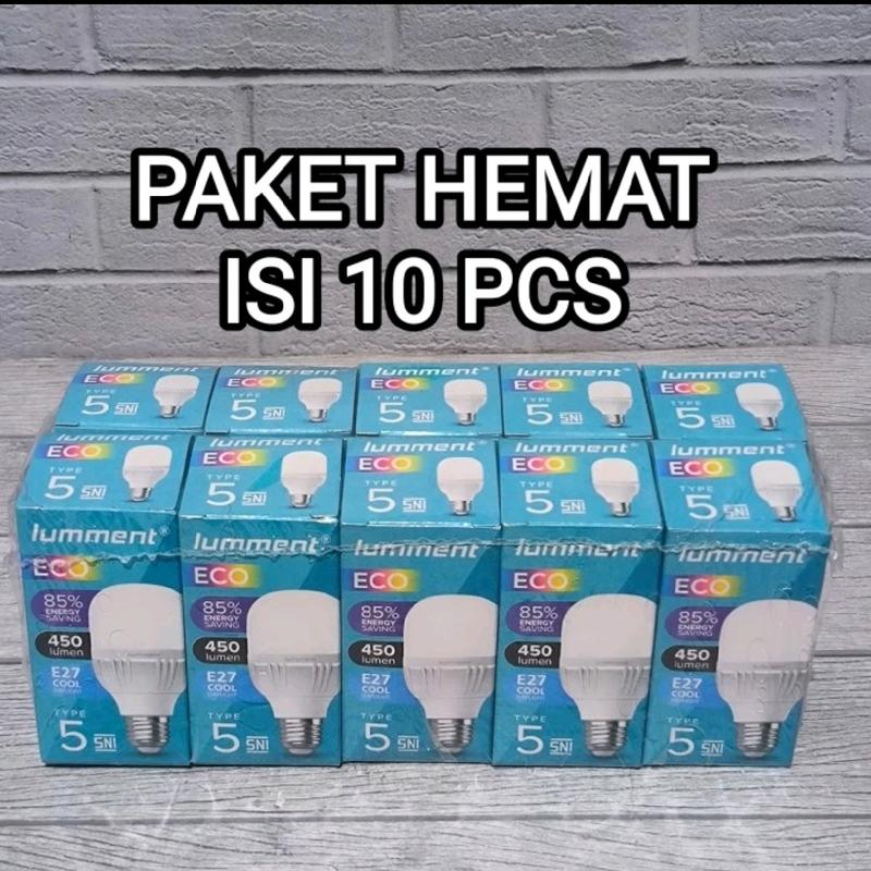 ( PAKET ISI 10 PCS ) LUMMENT ECO BOHLAM LAMPU LED CAPSULE 5W - Shop ...
