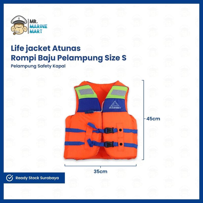 Life jacket Atunas size S Baju Pelampung Atunas size S Outdoor Air ...