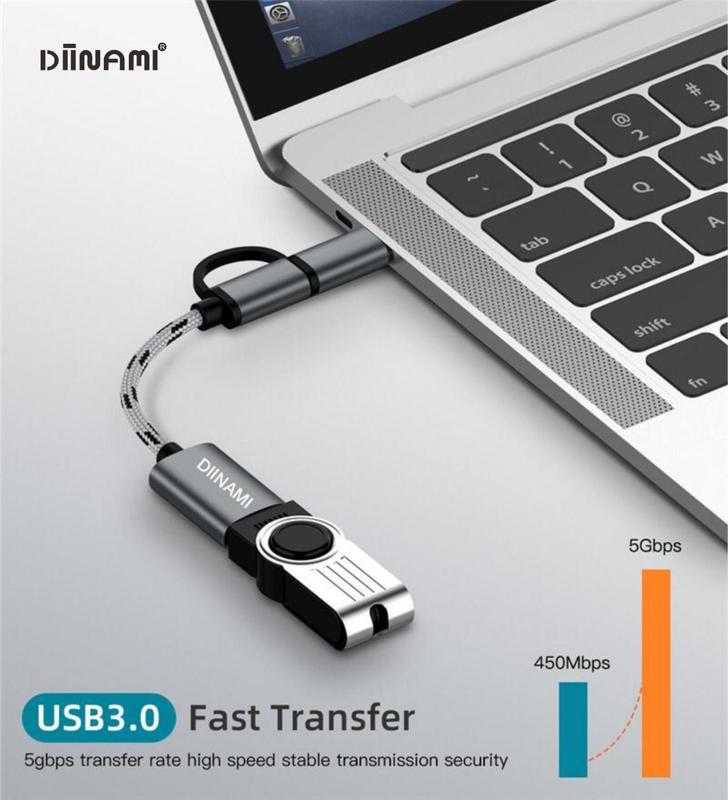 PREMIUM KABEL OTG DIINAMI 2 IN 1 / TWOIN MICRO & TYPE-C - OTG TRANSFER ...