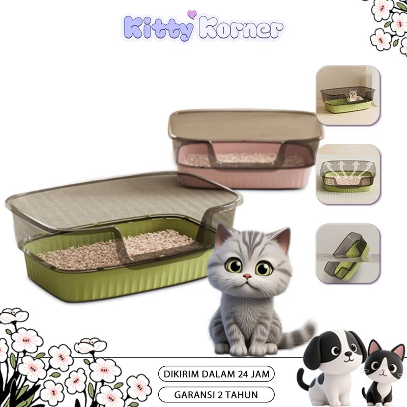 Litter Box Kucing Bulat - Bak Pasir Kucing Tempat Toilet Kucing ...