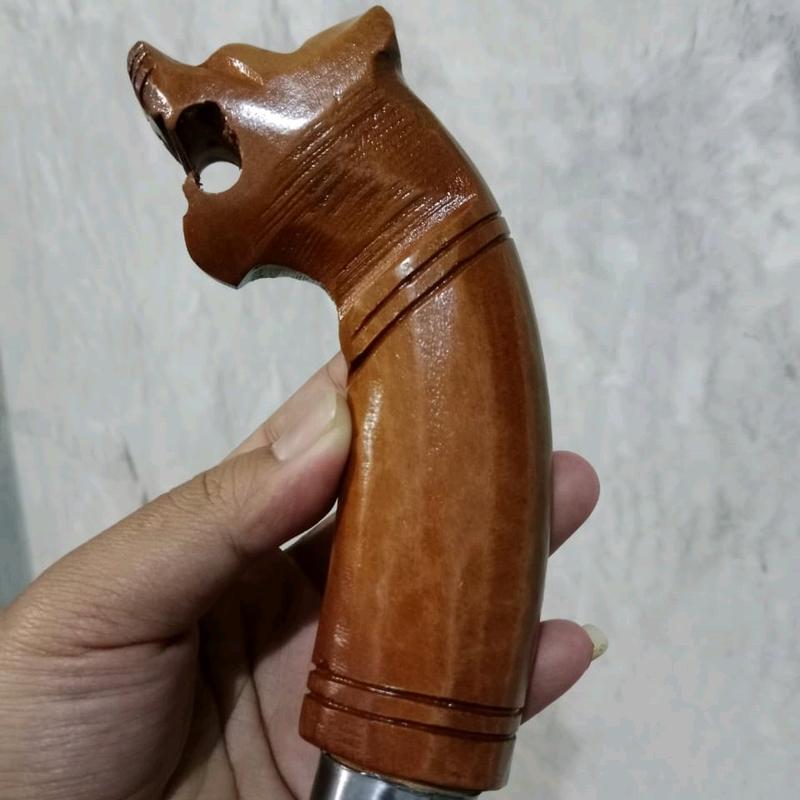GAGANG / HENDEL . KAYU RASMALA UKIR macan - Shop | Tokopedia