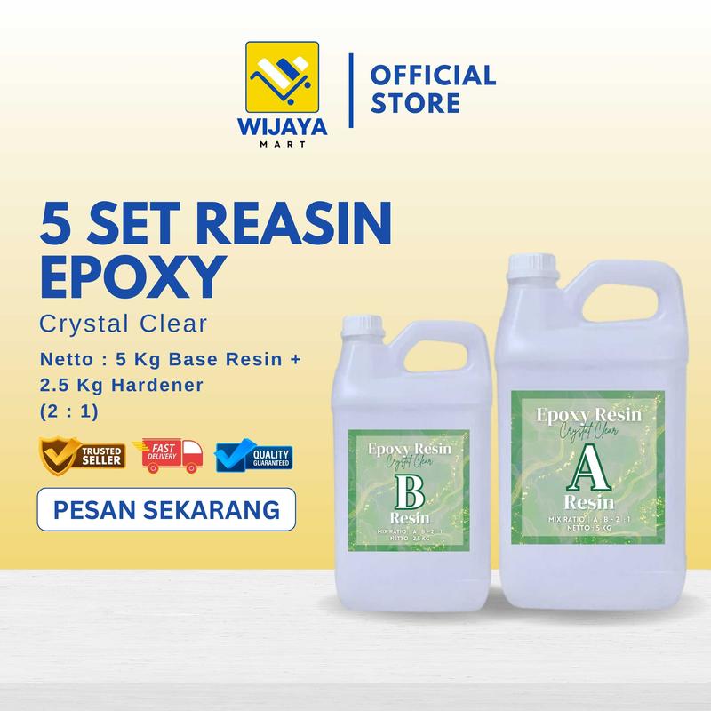 Epoxy Resin / Epoxy Resin Bening 5 SET / Epoxy - Shop | Tokopedia