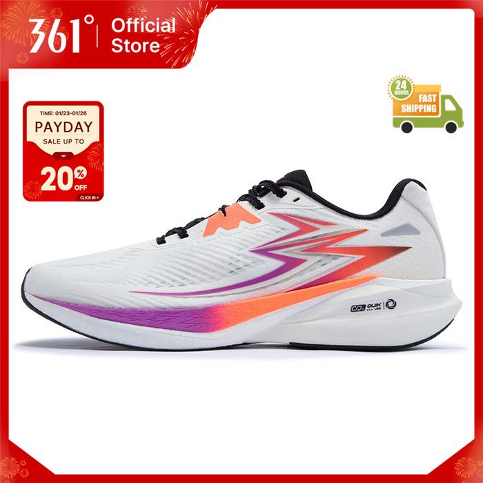 Promo 【361 Degrees】Flame Team 2.0 5km+ Sepatu Lari untuk Latihan Harian ...