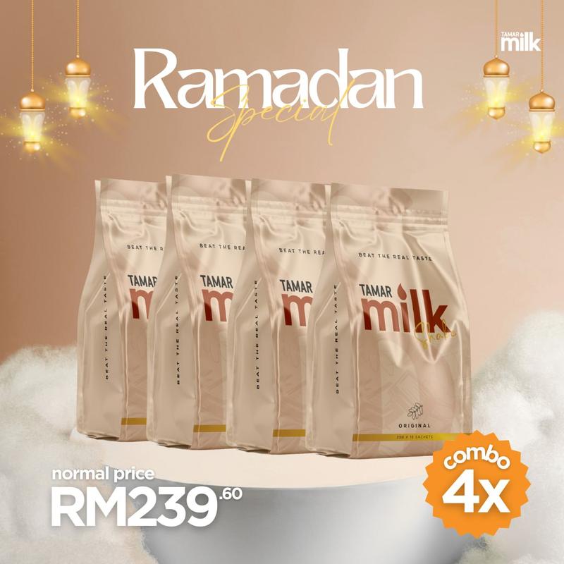 HOT COMBO 4 PACK TAMAR MILK RAMADAN SPECIAL- ORIGINAL & CHOCOLATE ...