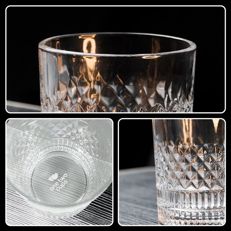 One Two Cups Gelas Whisky Crystal Old Fashioned Rock Glass 280ml - YJ10 ...