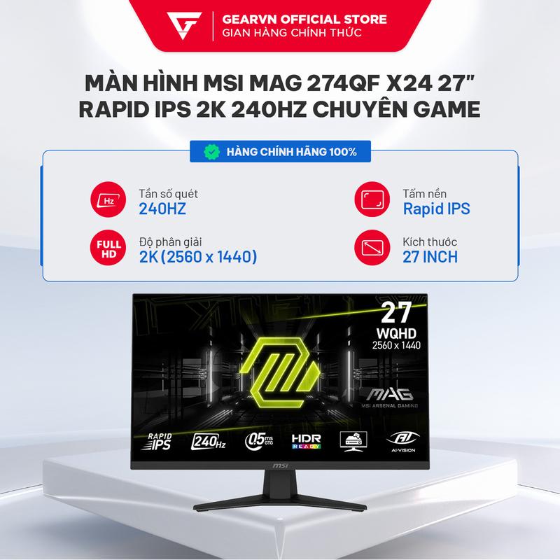 Màn hình MSI MAG 274QF X24 27" Rapid IPS 2K 240Hz chuyên game - TikTok ...