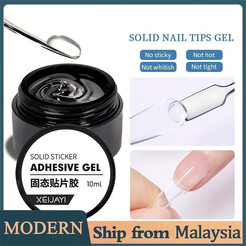10ML Solid Nail Patch Gel Gummy Adhesive Bond UV Glue No-Flowing ...