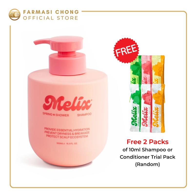 [Free 2 Packs Trial Pack] Melix Spring Shower Shampoo 500ml Hair ...