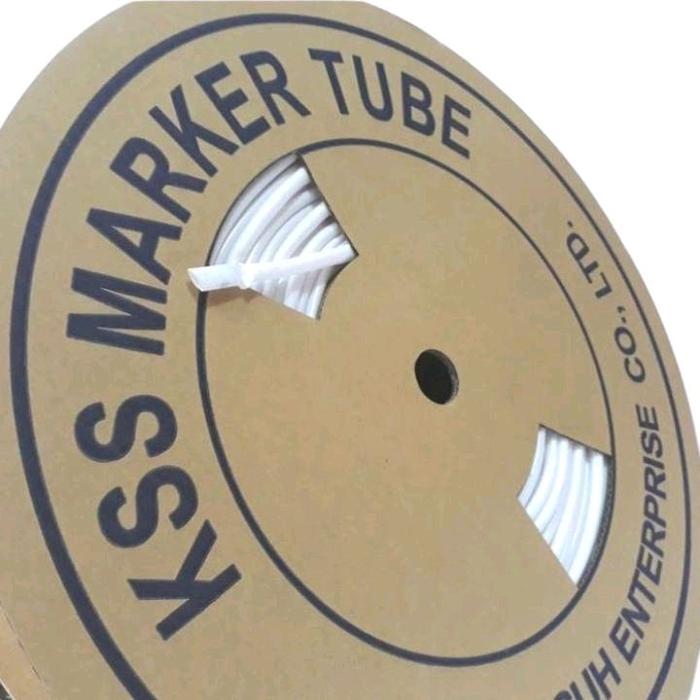 Jual KSS Marker Tube OMT 5.5 Putih KSS Kabel Marker 100Mtr / Roll ...