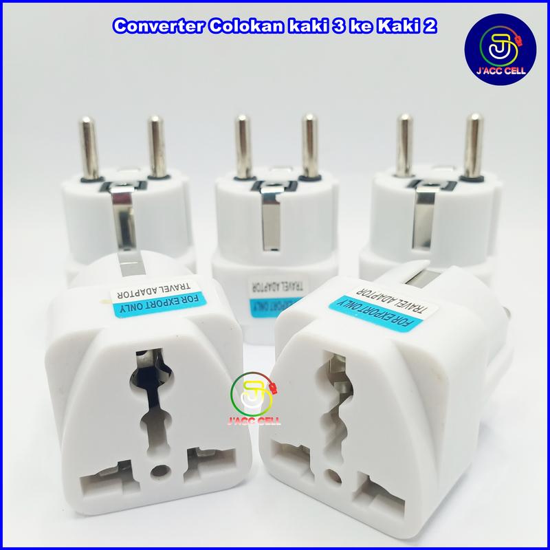 Steker Kaki 3 Converter Colokan Kaki 3 ke Kaki 2 Stop Kontak - Shop ...