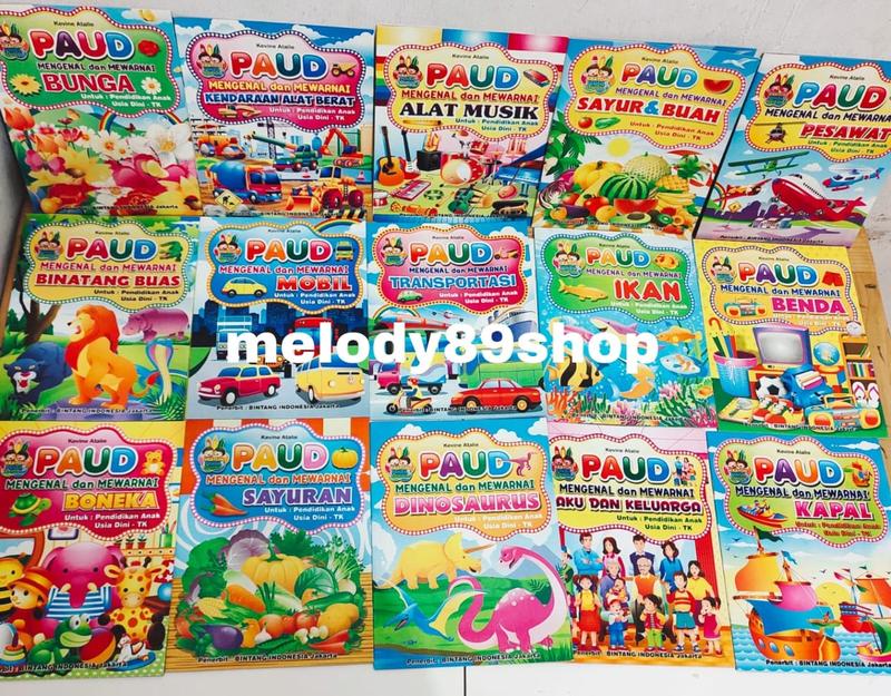 Buku Mewarnai Anak Tk dan Paud Isi 6 Pcs - Shop | Tokopedia