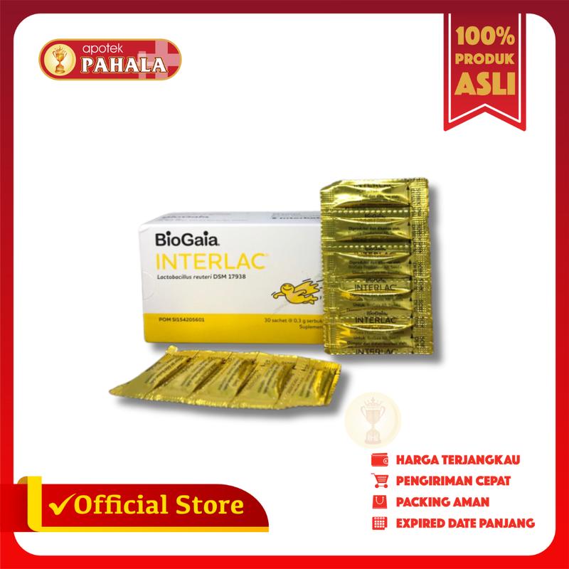 INTERLAC SACHET | SUPLEMEN PROBIOTIC LACTOBASILUS REUTERI | ANAK ...