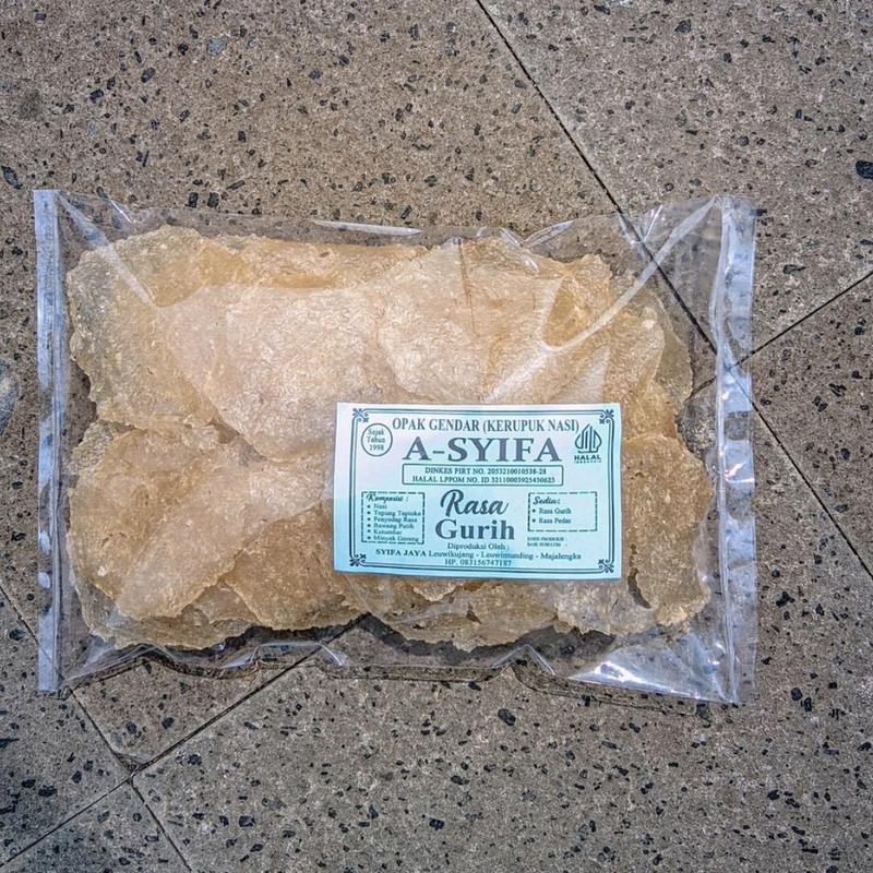 GENDAR MENTAH /KERUPUK NASI/OPAK GENDAR /GENDAR MENTAH - Shop | Tokopedia
