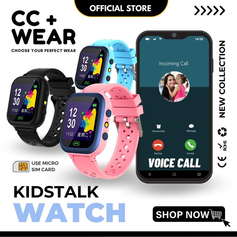 CCCARE Budak Jam Pintar Kids Smart Watch Direct Call Voice Message ...