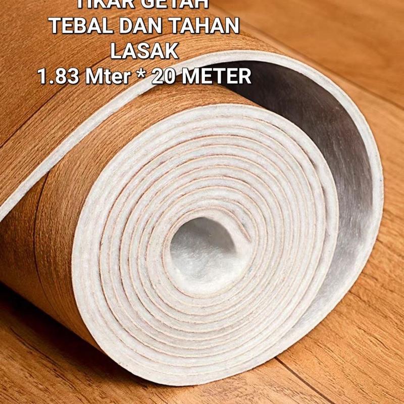 TIKAR GETAH 1.83*20meter/TIKAR GETAH TAHAN LASAK/TIKAR GETAH - TikTok ...