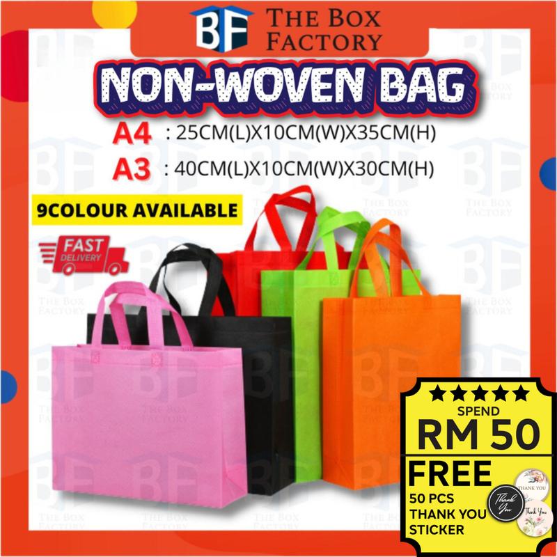 Beg Bukan Tenunan, Saiz A4 dan A3, Beg Tote, Beg Belanja, Be - TikTok ...