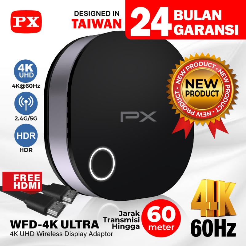 Wireless HDMI Audio Video Receiver Display TV 4K 60Hz PX WFD-4K ULTRA ...