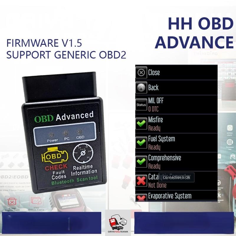 Scanner Mobil HH OBD Advanced OBD2 Ver 1.5 ELM327 Bluetooth - Shop ...