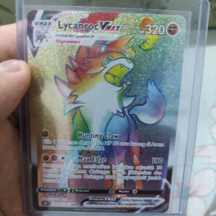 Jual TCG Kartu Pokemon Lycanroc V max Vmax HR langka rare - Kab ...