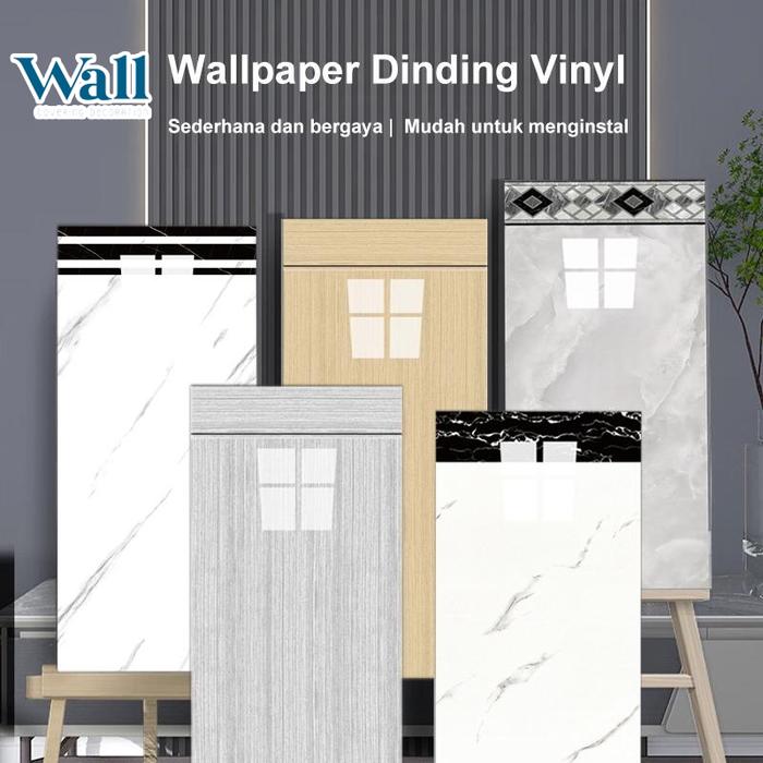Promo Wallpaper dinding VINYL Marble 40 x 90 cm / Lantai Vinyl Marbel ...