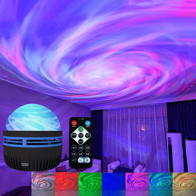 Spiral pattern Projector with Remote Control,Novelty Lightin - TikTok ...
