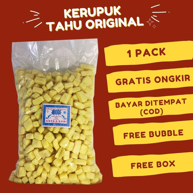 Kerupuk Tahu Original 1 Pack Cap 2 Ikan Aneka Sari Cemilan food - Shop ...