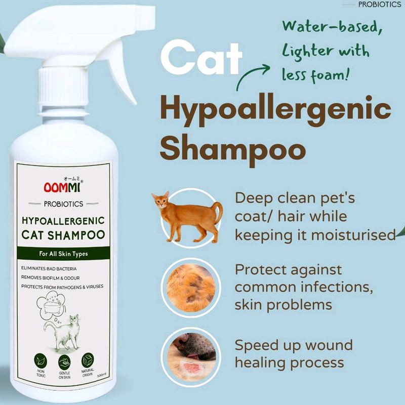HYPOALLERGENIC CAT SHAMPOO ( SHAMPOO UNTUK KUCHING) 500ML - TikTok Shop ...