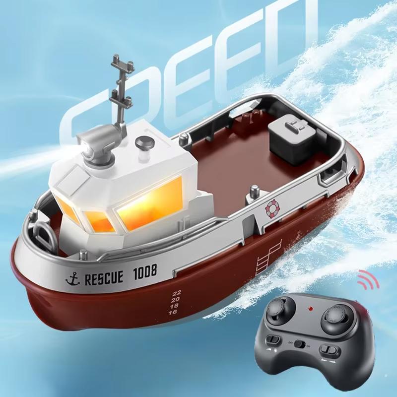2.4Ghz Mini RC Boat S820 1/72 Powerful Dual Motor Wireless Power ...
