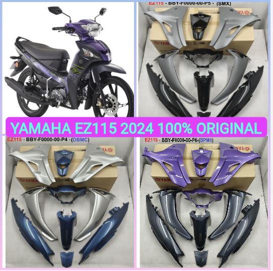 YAMAHA EZ115 2024 100% ORIGINAL YAMAHA BODY COVER SET WITH BODY STRIPE ...